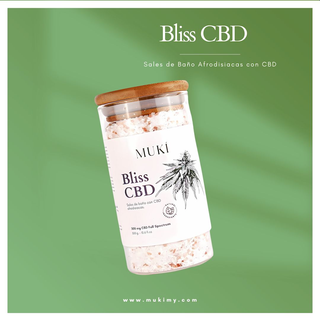 Bliss CBD: Sales de baño afrodisiacas con CBD. - Mukimy